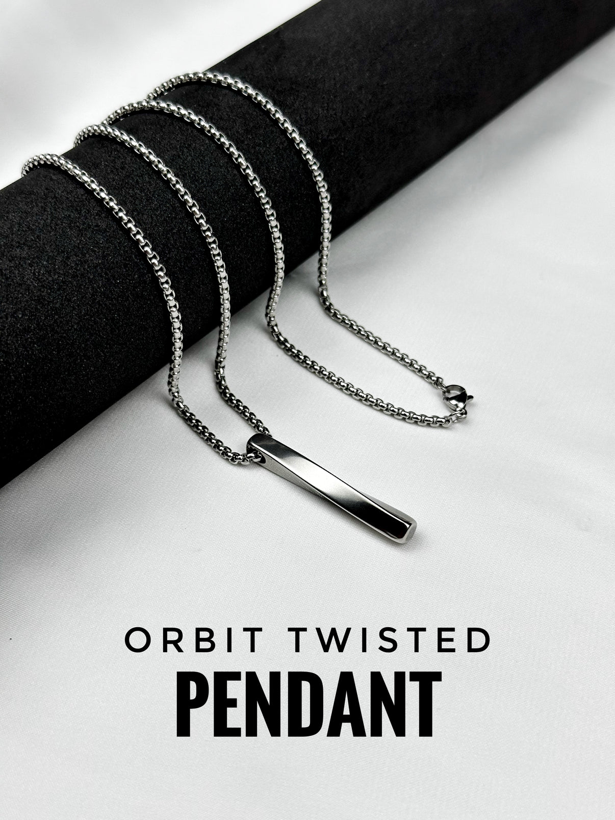 Orbit Twisted Pendant(Silver Edition) – charulata fashion